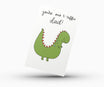 Father's Day Card Color-In Printable - Dinosaur – Plan with Inès