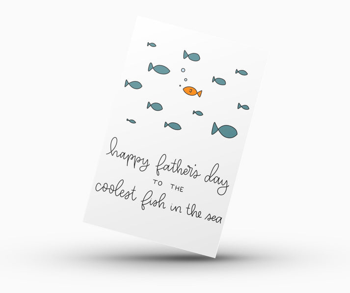 Father's Day Card Color-In Printable - Fishing – Plan with Inès
